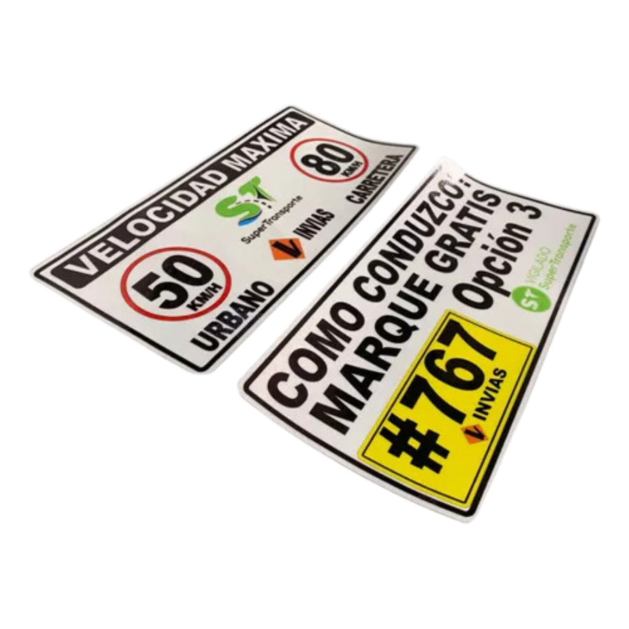 STICKER ADHESIVO REFLECTIVO ¿COMO CONDUZCO? – CEDICOL.CO